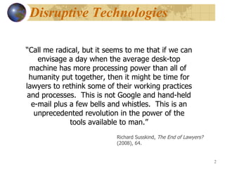 ILTA 2011 Integration Of Legal Technology | PPT