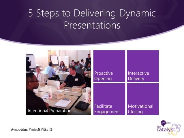 5 Steps to Delivering Dynamic Presentations #ILTA13