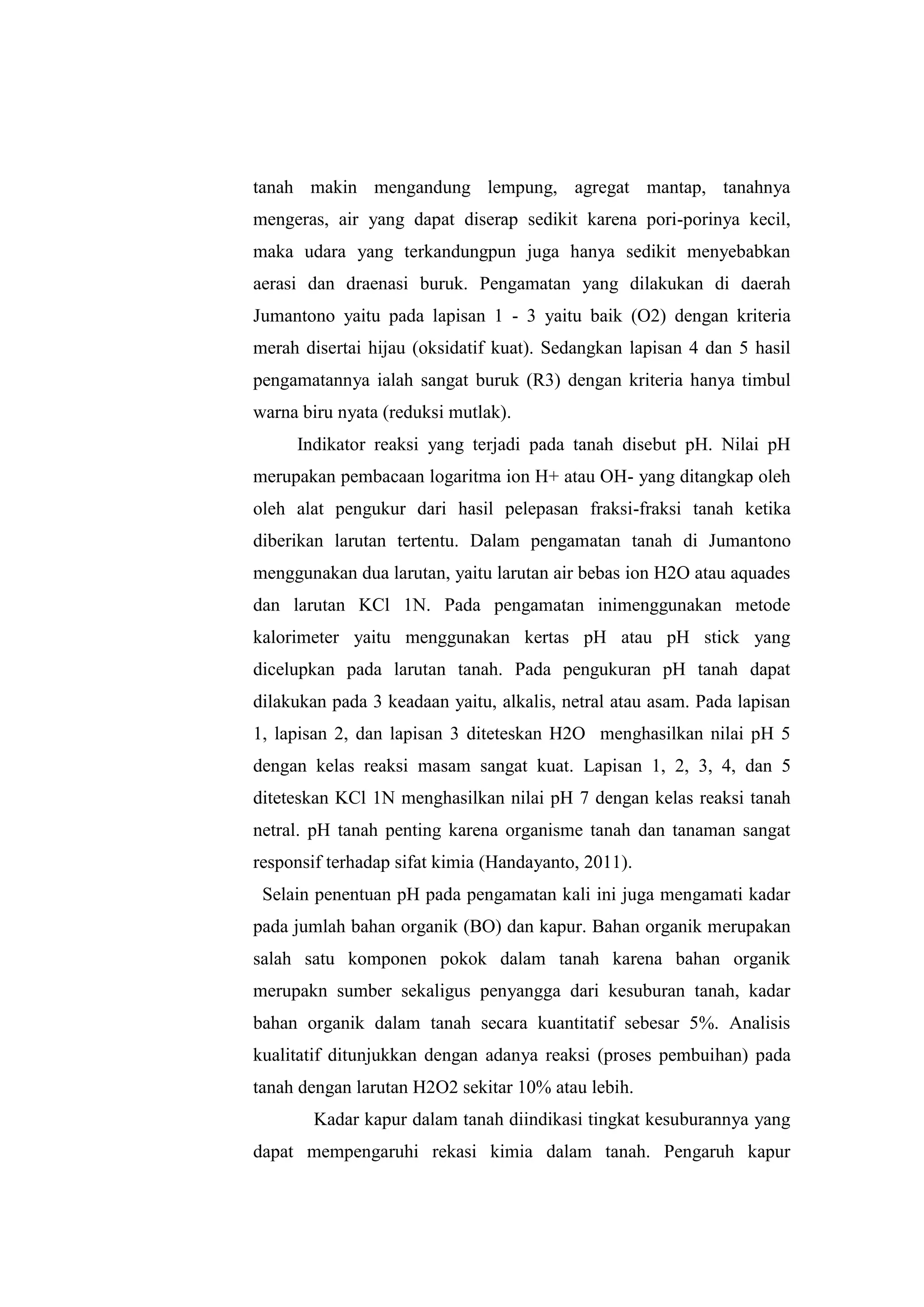 Laporan Praktikum Ilmu Tanah | PDF