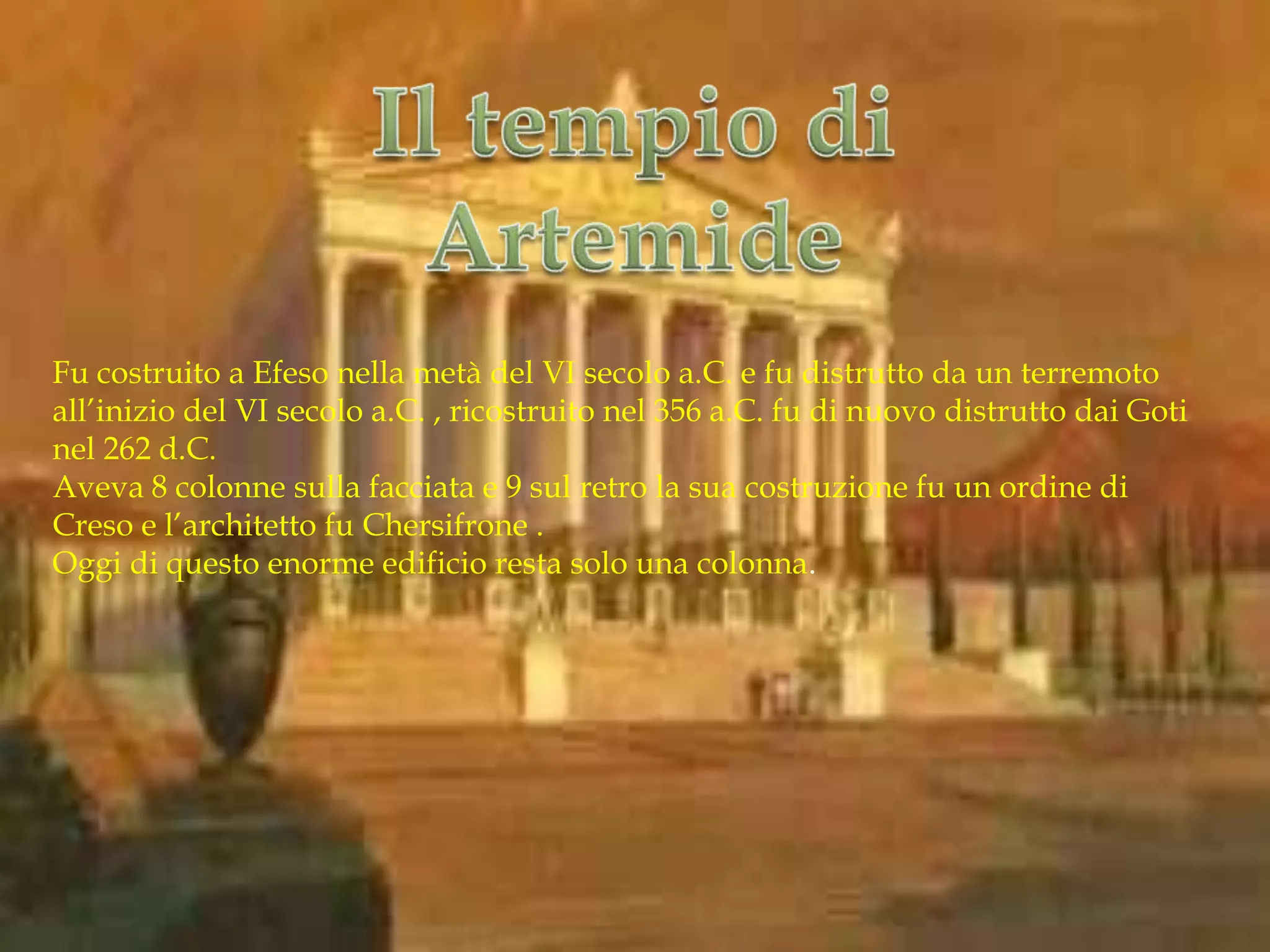 Il tempio di artemide | PPTX