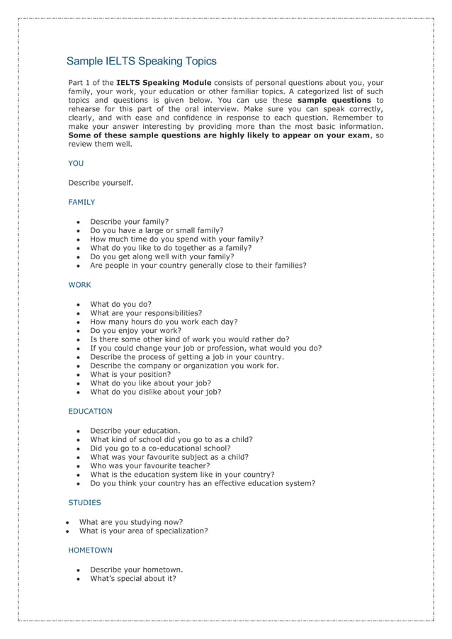 Iltes speaking samples | PDF