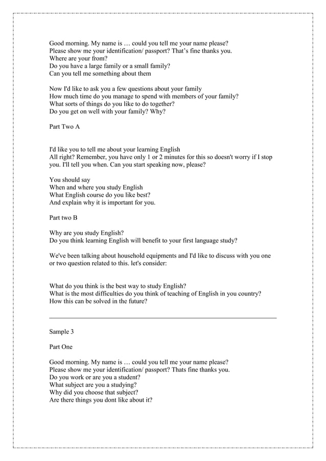 Iltes speaking samples | PDF