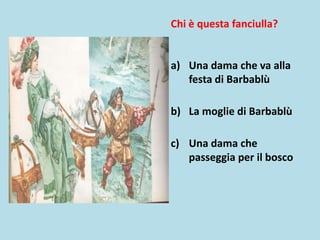 Il test di barbablù in power pint | PPTX | Television | Entertainment