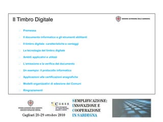 Il Timbro Digitale | PPTX