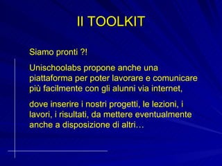 Il toolkit all' istituto superiore torno di castano primo | PPT