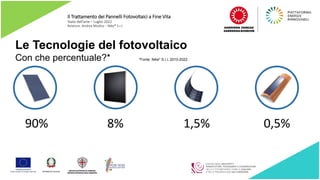 Il Trattamento dei pannelli fotovoltaici a fine vita (Andrea Modica) | PPT