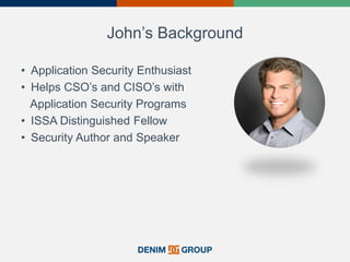 Giving your AppSec program the edge - using OpenSAMM for benchmarking and software security ...
