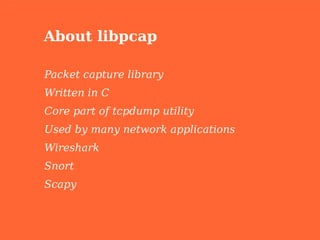 libpcap | PPT