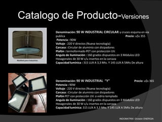 Iluminacion LED IMX LEDS Argentina-catalogo y precios | PPTX