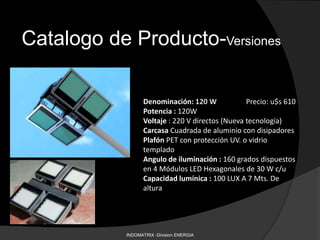 Iluminacion LED IMX LEDS Argentina-catalogo y precios | PPTX