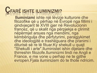 Iluminizmi | PPTX