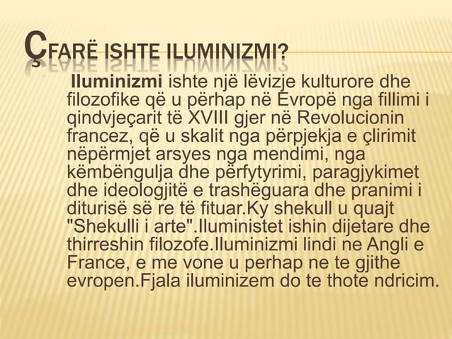 Iluminizmi | PPTX