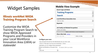Illinois workNet Widgets | PPT