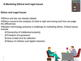 E Marketing Ethical and Legal Issues | PPT
