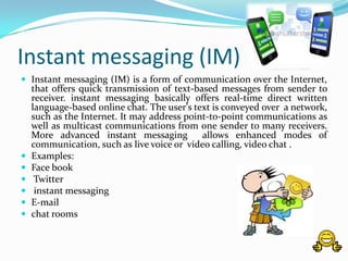 Instant messaging | PPT