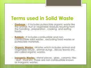 Solid Waste Pollution & Control | PPTX