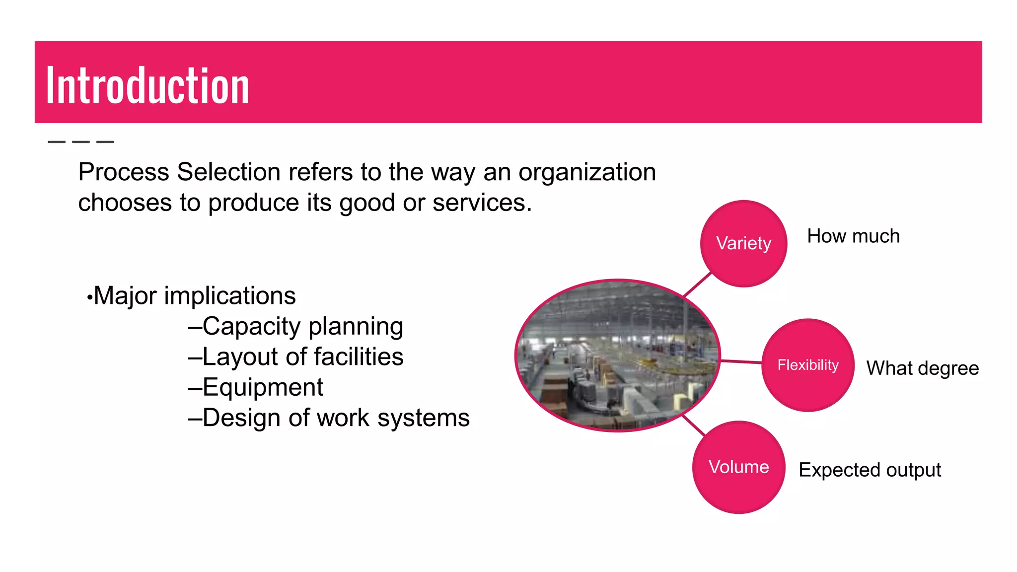 Process Selection And Facility Layout | PPTX