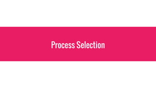 Process Selection And Facility Layout | PPTX