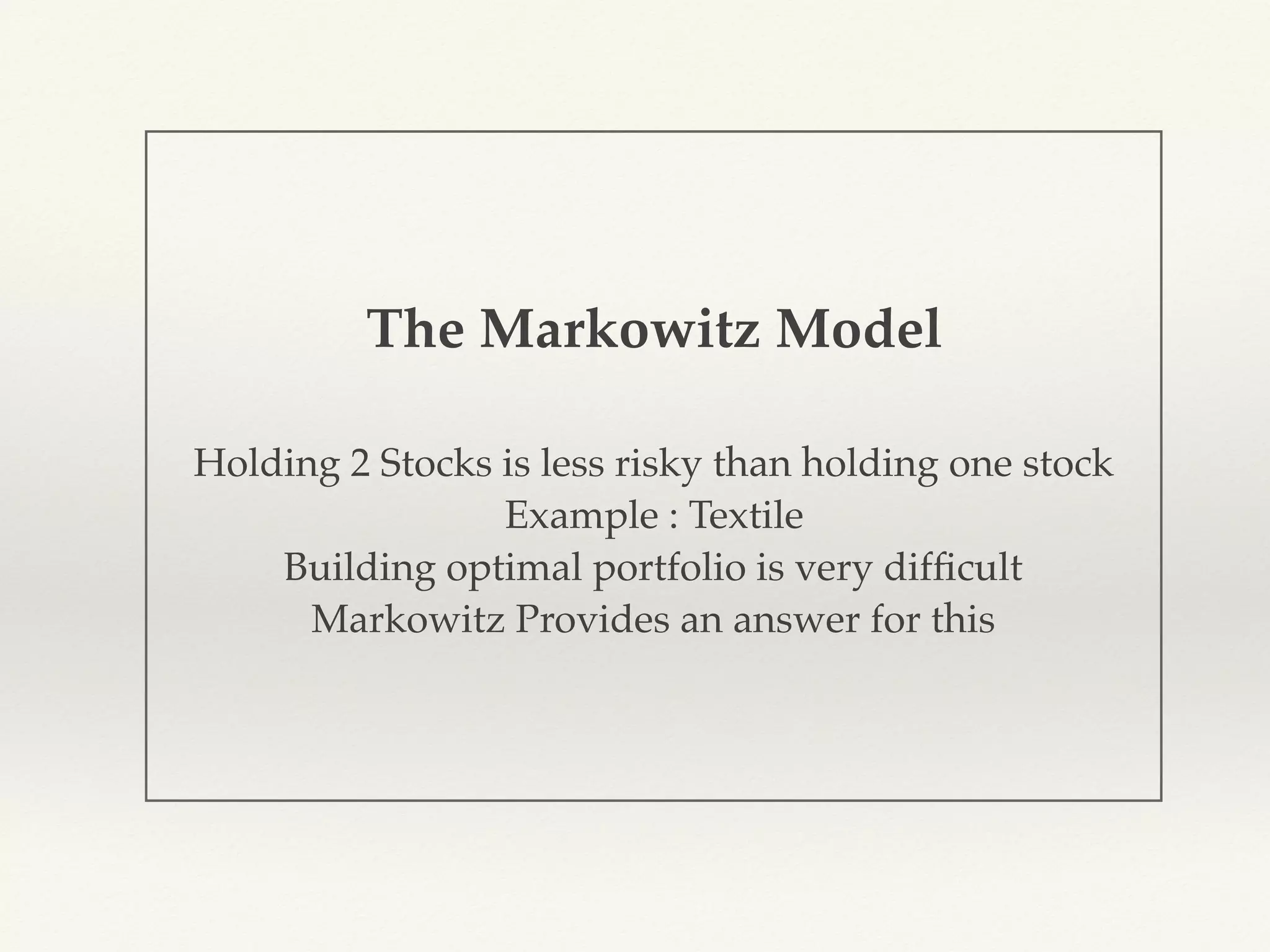 Portfolio Markowitz Model | PDF