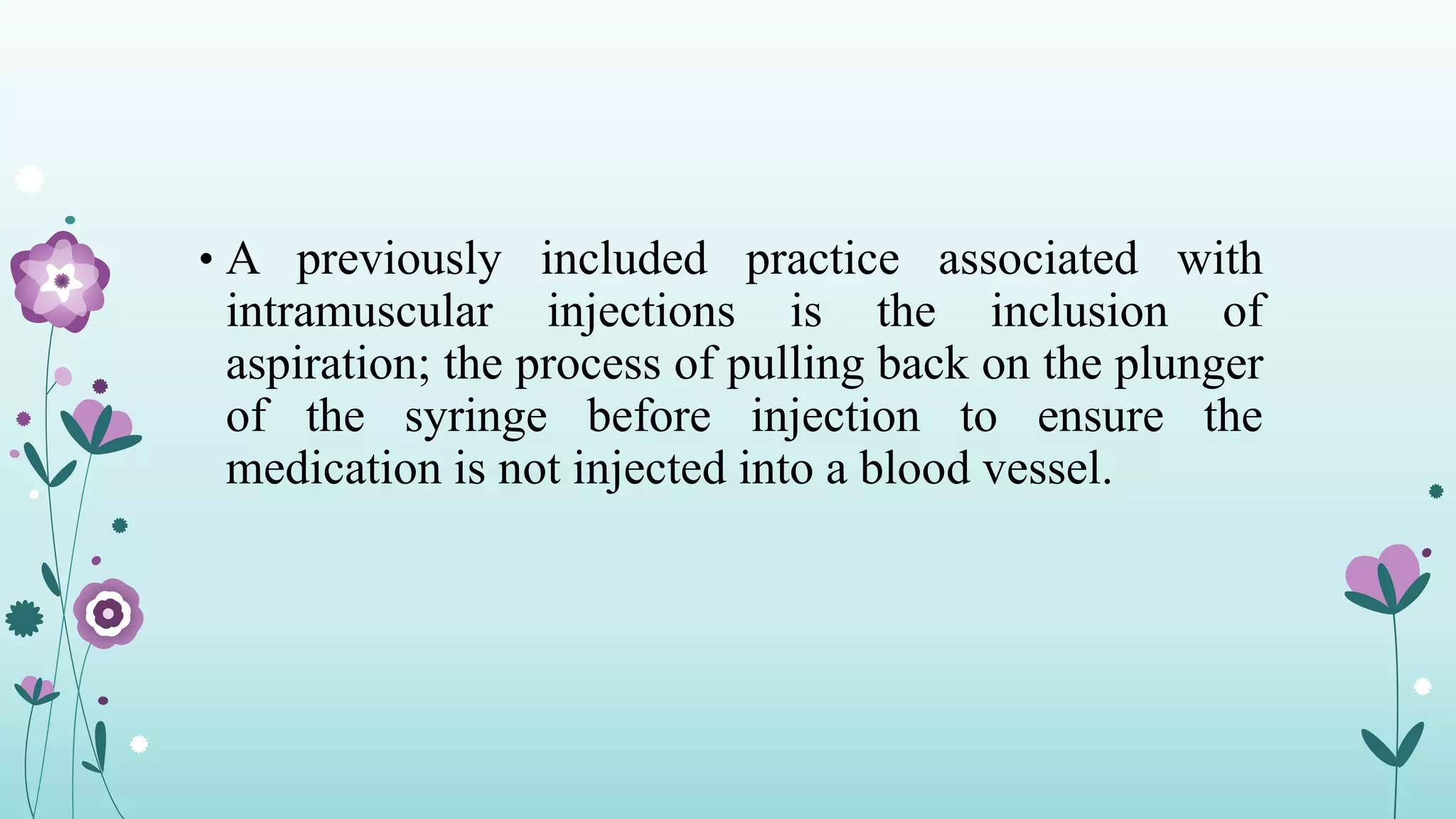 Administration of IM medication | PPTX