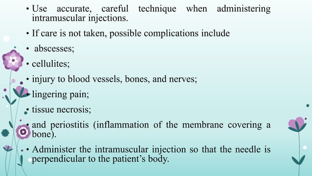 Administration of IM medication | PPTX