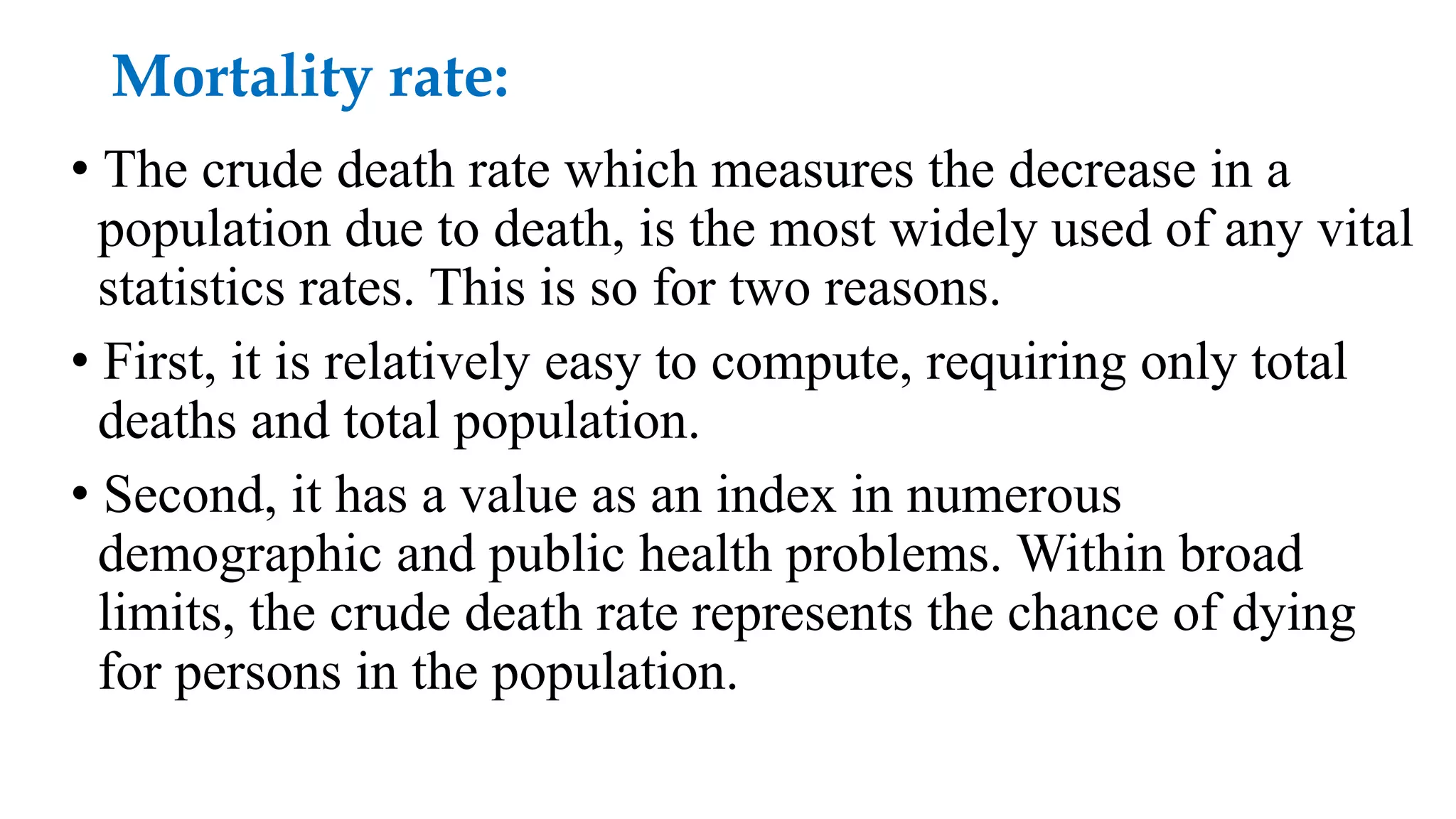 Vital Statistics - Uses and Importance's | PPT