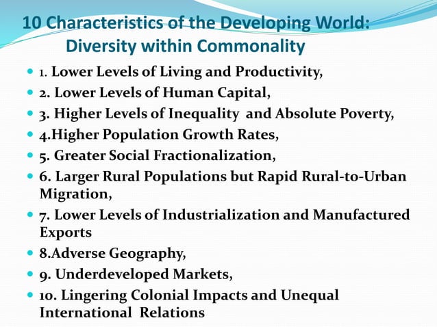 Comparative Economic Development | PPTX