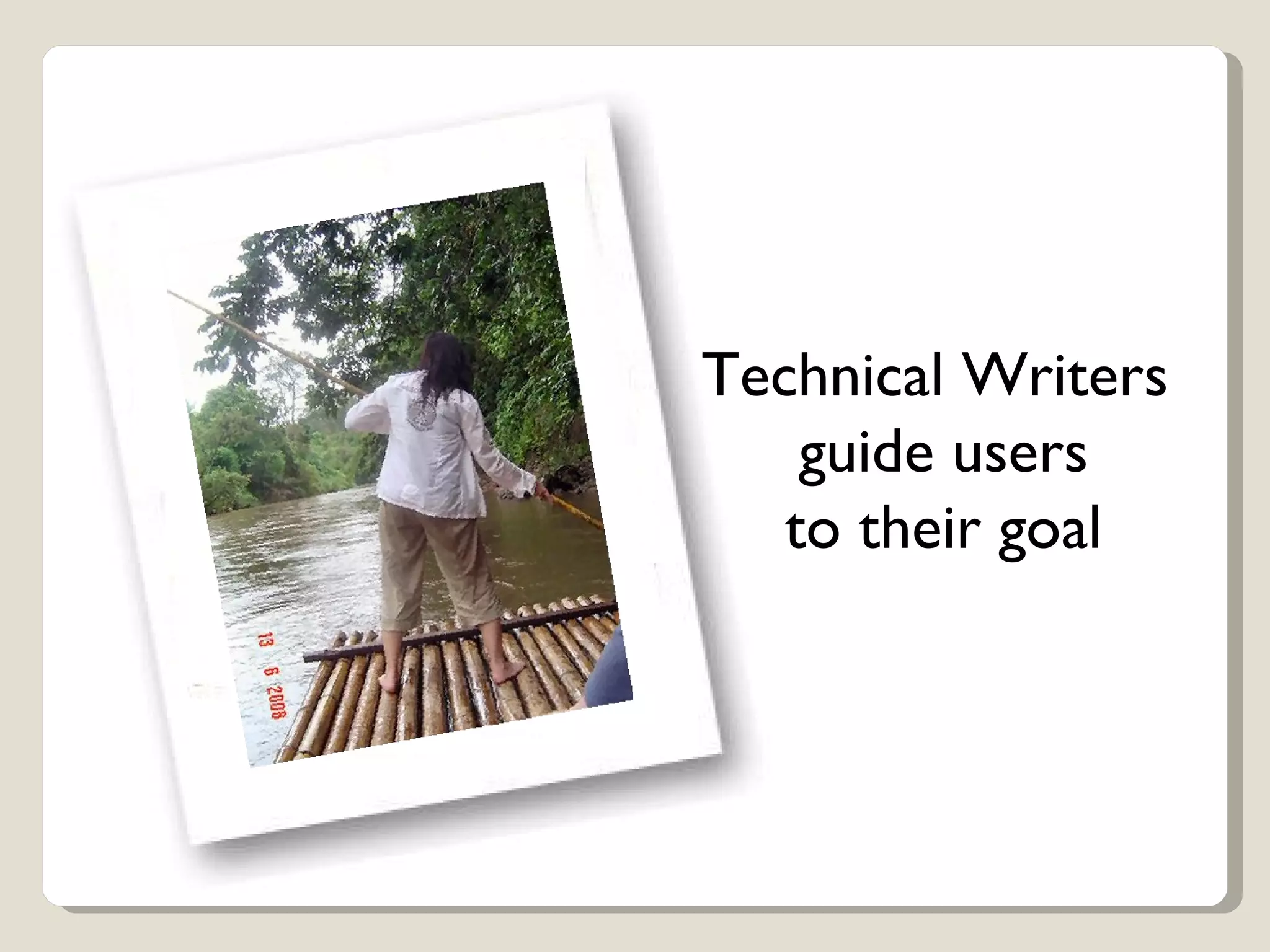 Technical Writer - Exploding the myths | PPT
