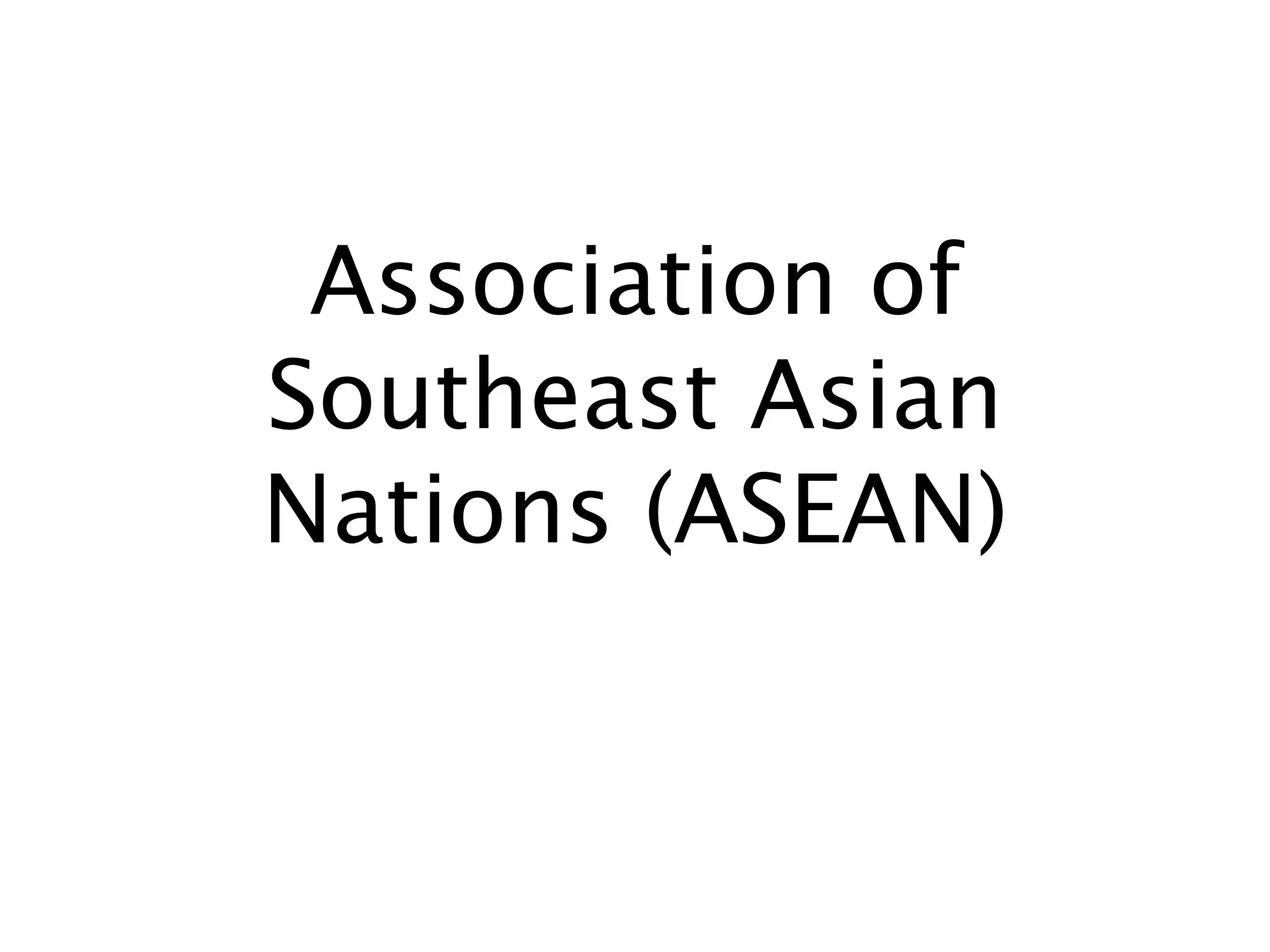 Introduction to ASEAN | PPTX
