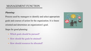 Management Functions and Principle | PDF