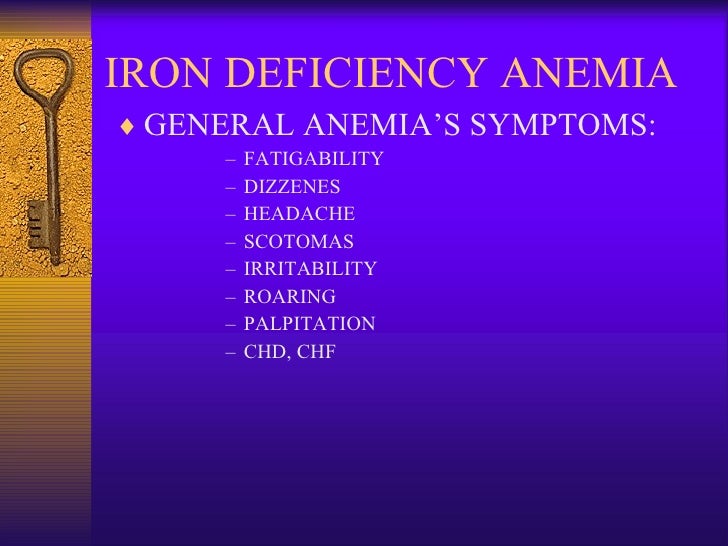 iron deficiency anemia