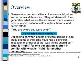 Generational Differences At Work | PPT