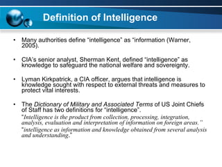 Information Gathering in Intelligence Agencies | PPT