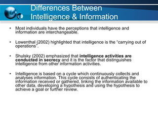 Information Gathering in Intelligence Agencies | PPT