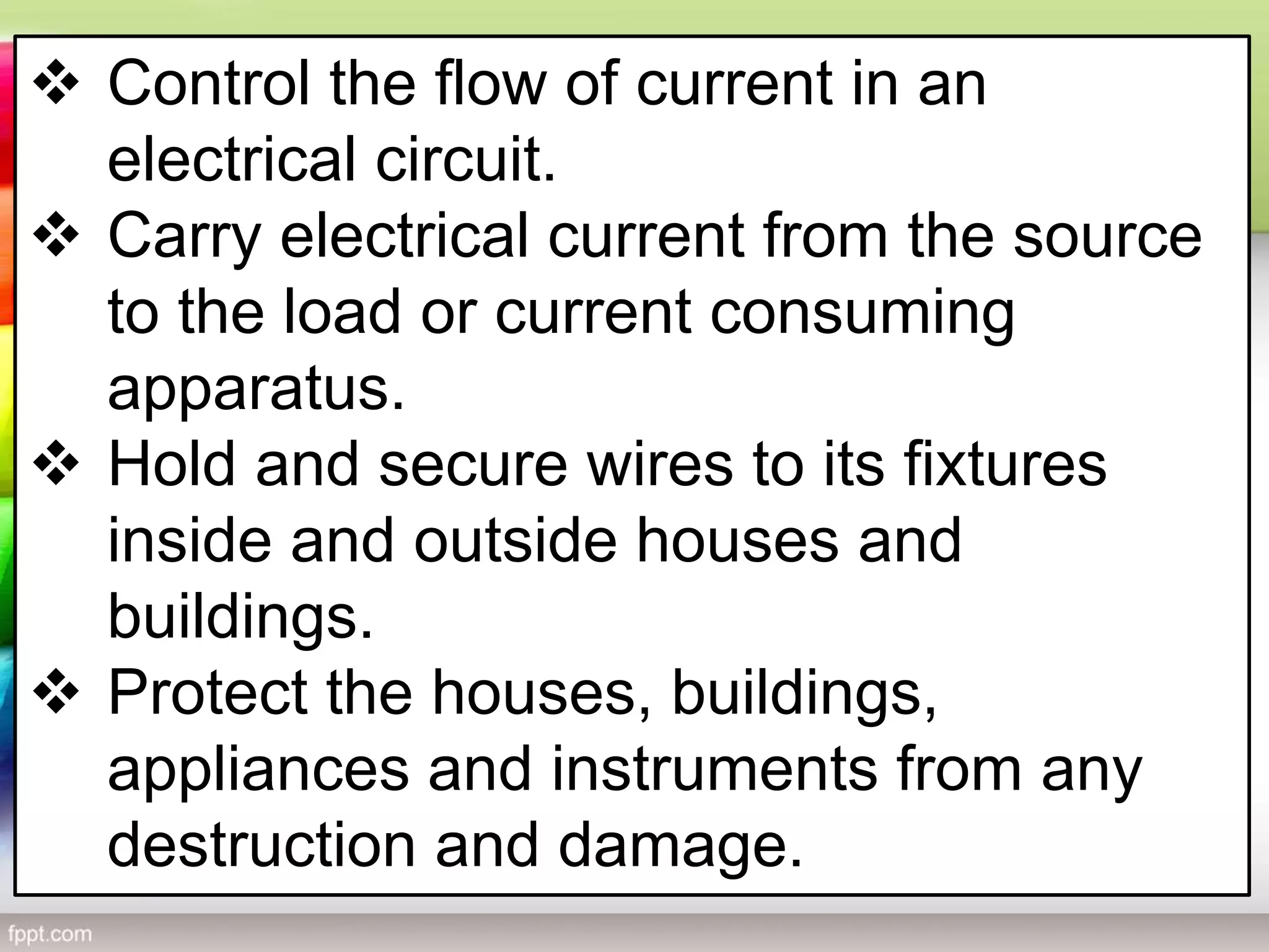 Electrical Supplies and Materials | PPTX