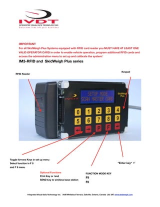 Forklift impacts, IM3 RFID operator card access control | PDF