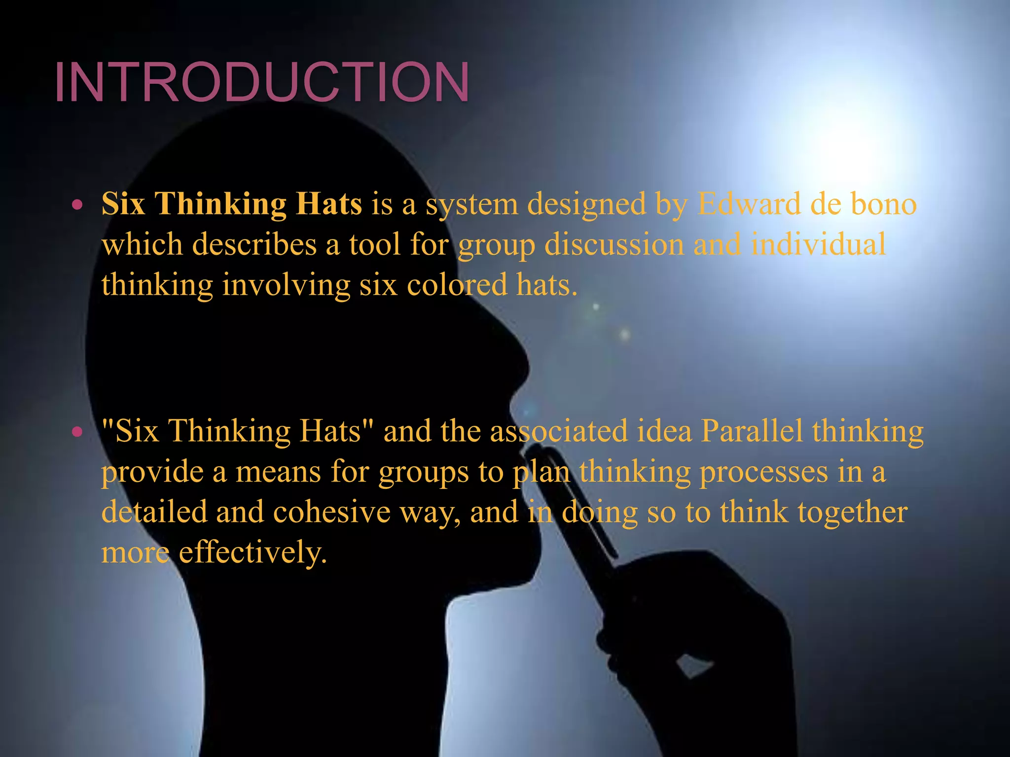 6 thinking hats | PPTX
