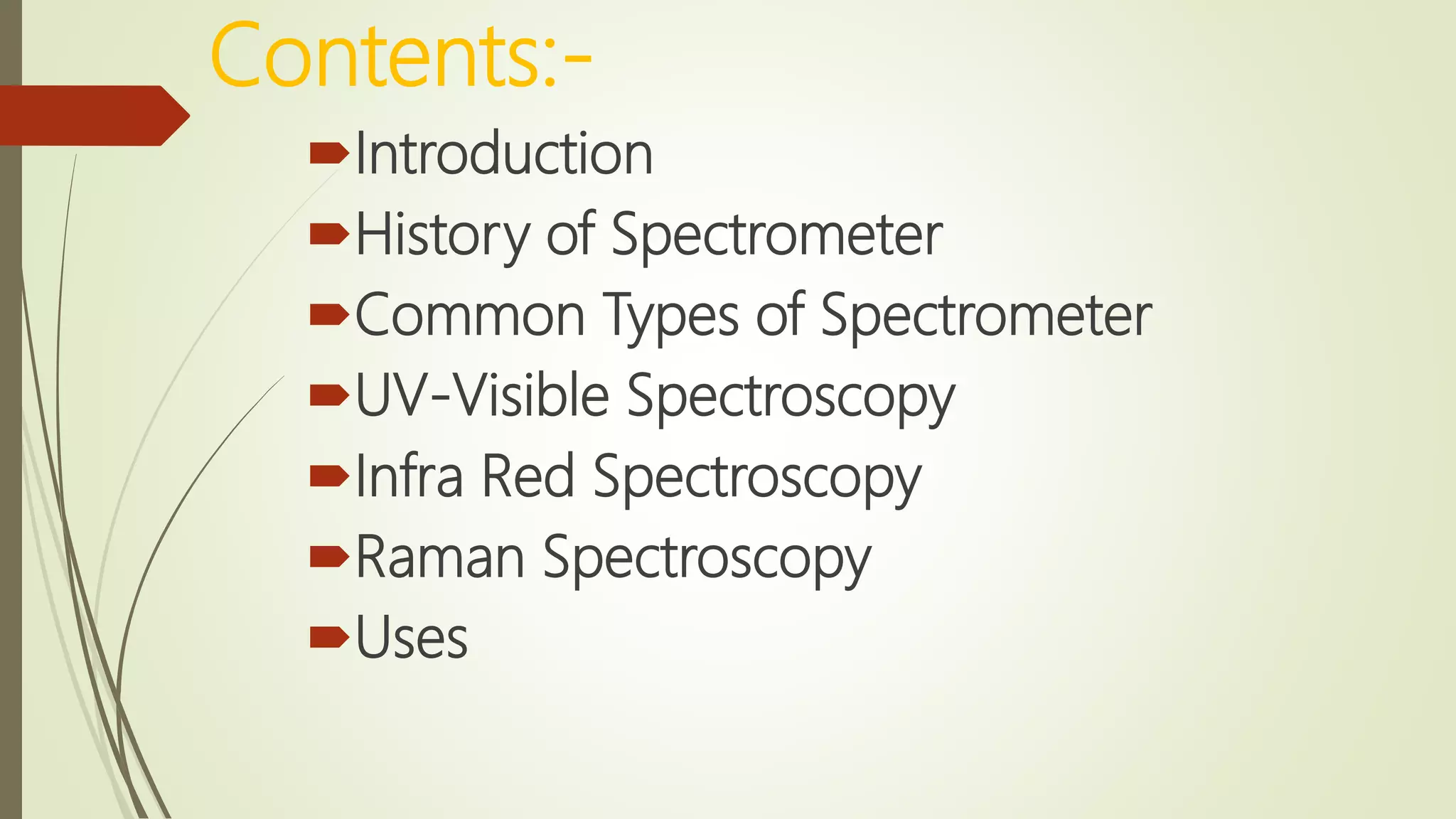 Types of spectrometer IMA | PPTX