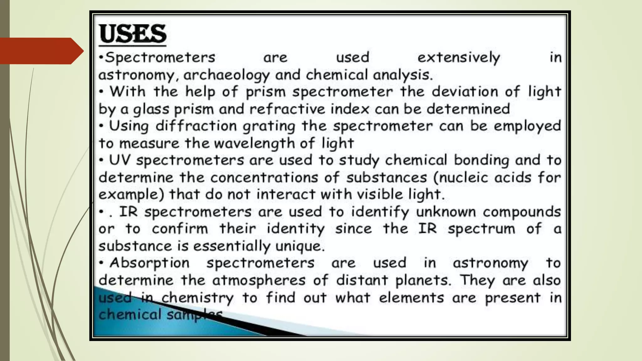 Types of spectrometer IMA | PPTX
