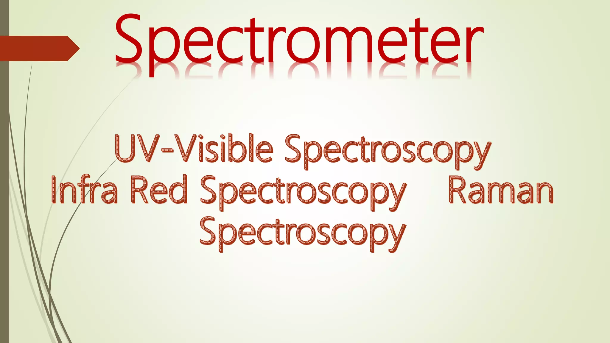 Types of spectrometer IMA | PPTX