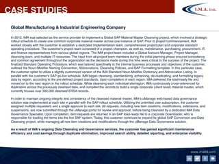 MRO Material Master Data Cleansing Case Studies | PPT