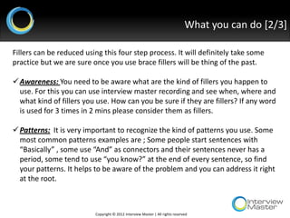 Fillers | PPTX | Resume Writing and Advice | Job Search