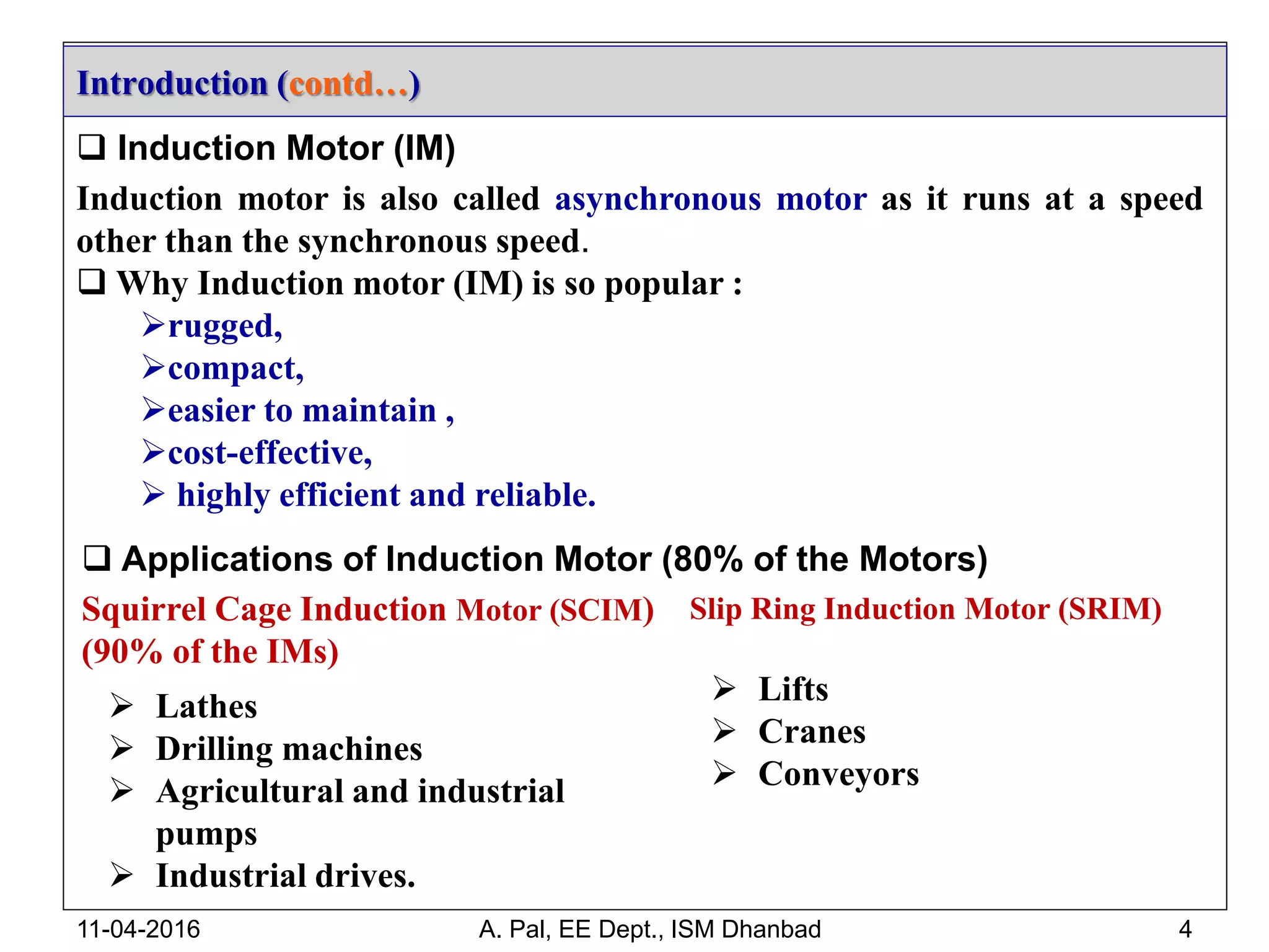 Induction Motor | PPSX