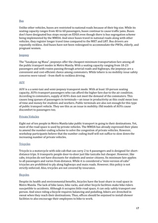 Inclusive Mobility Action Plan for Metro Manila | PDF