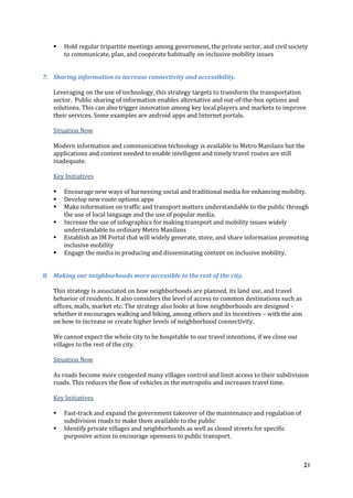 Inclusive Mobility Action Plan for Metro Manila | PDF