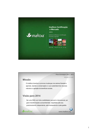 Imaflora 2013 | PDF