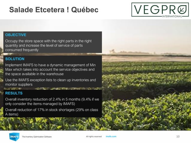 IMAFS The Inventory Optimization Software | PPT