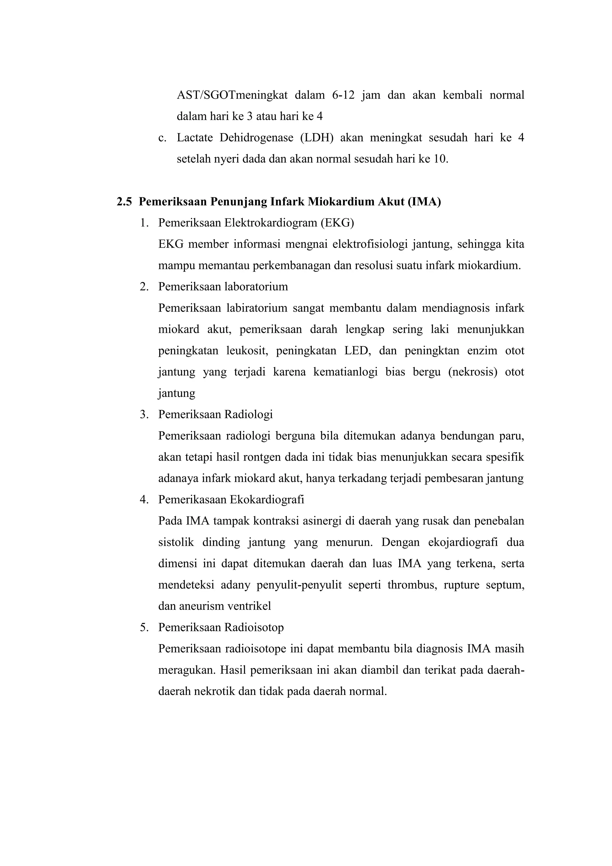 Asuhan Keperawatan IMA (Infark Miokardium Akut) | DOCX