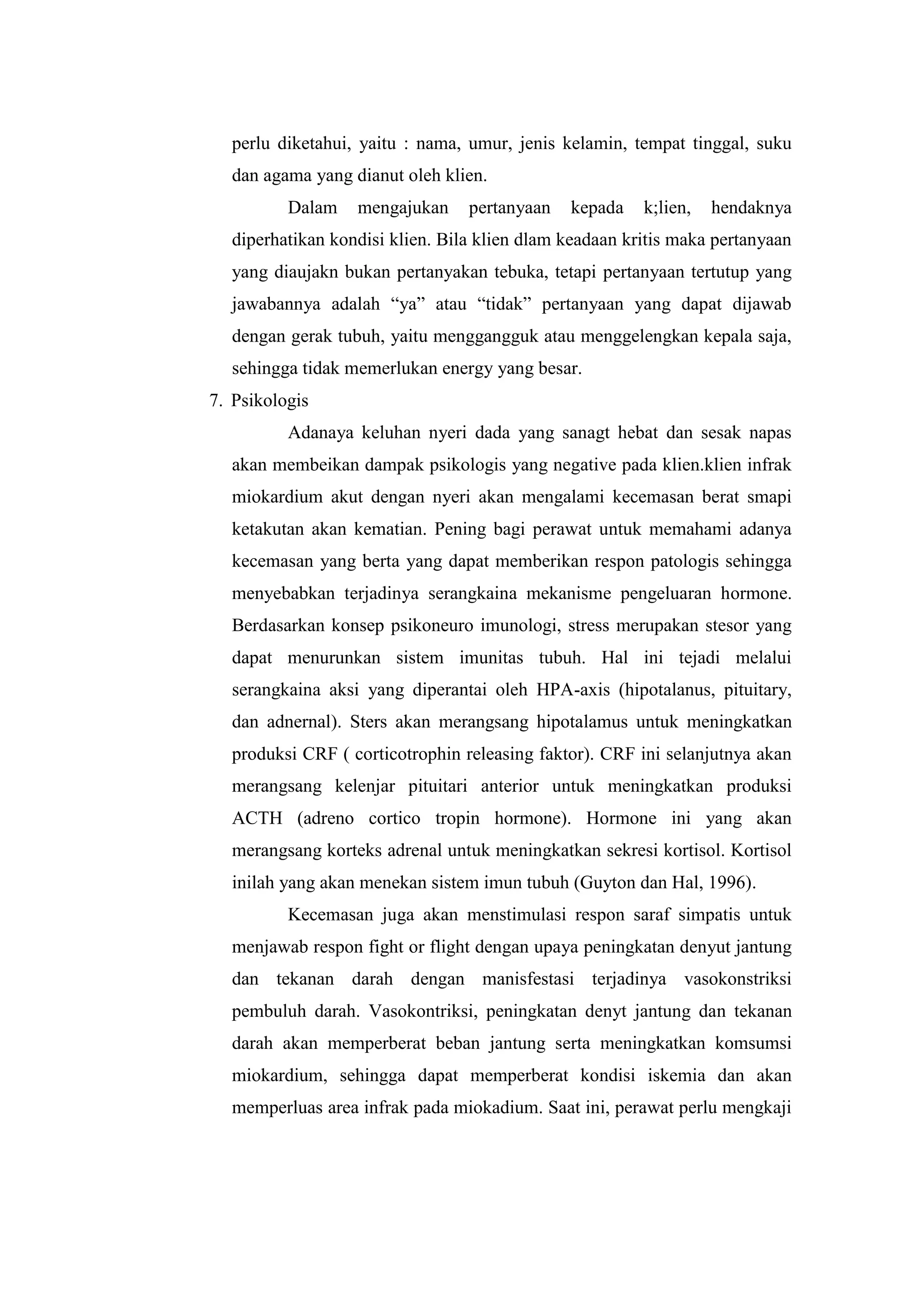 Asuhan Keperawatan IMA (Infark Miokardium Akut) | DOCX