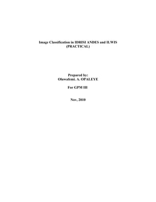 Image classification-in-idrisi-and-ilwis | PDF